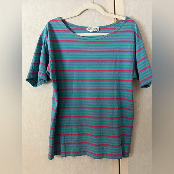 Vintage | Tops | Vintage 9s Daniel Caron Striped Tee | Poshmark